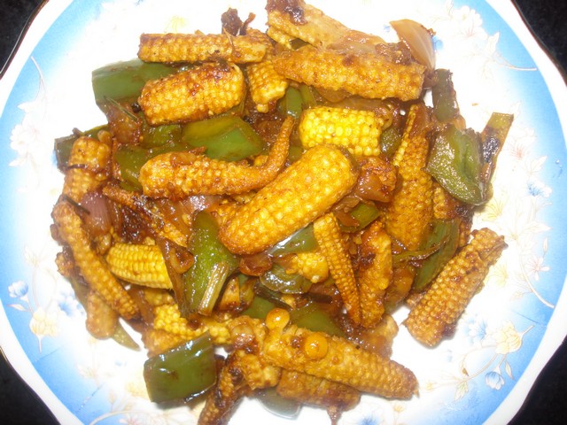 Harika's Recipes: Chilly Baby Corn