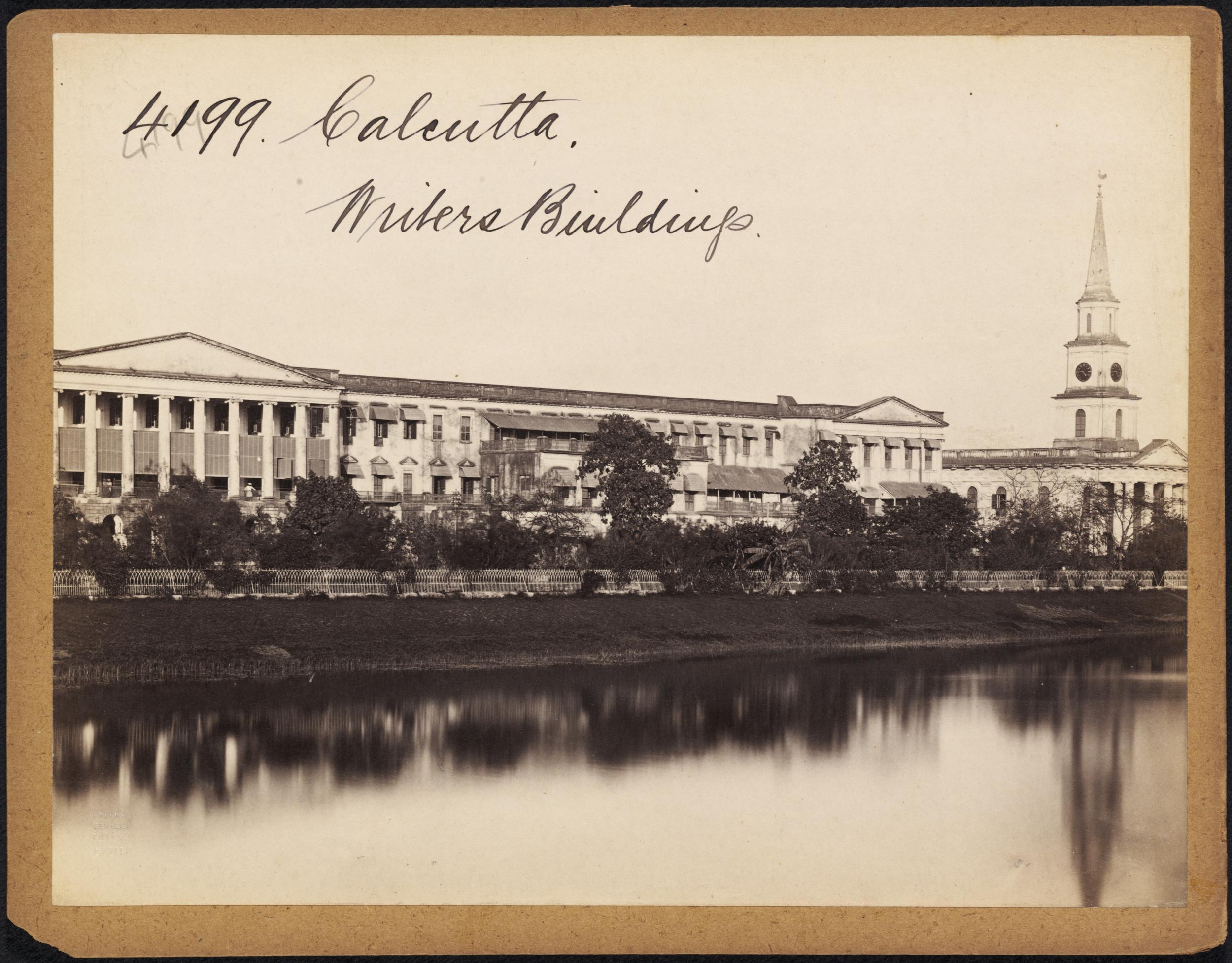 Writers' Buildings Calcutta (Kolkata) - Mid 19th Century - Old Indian ...