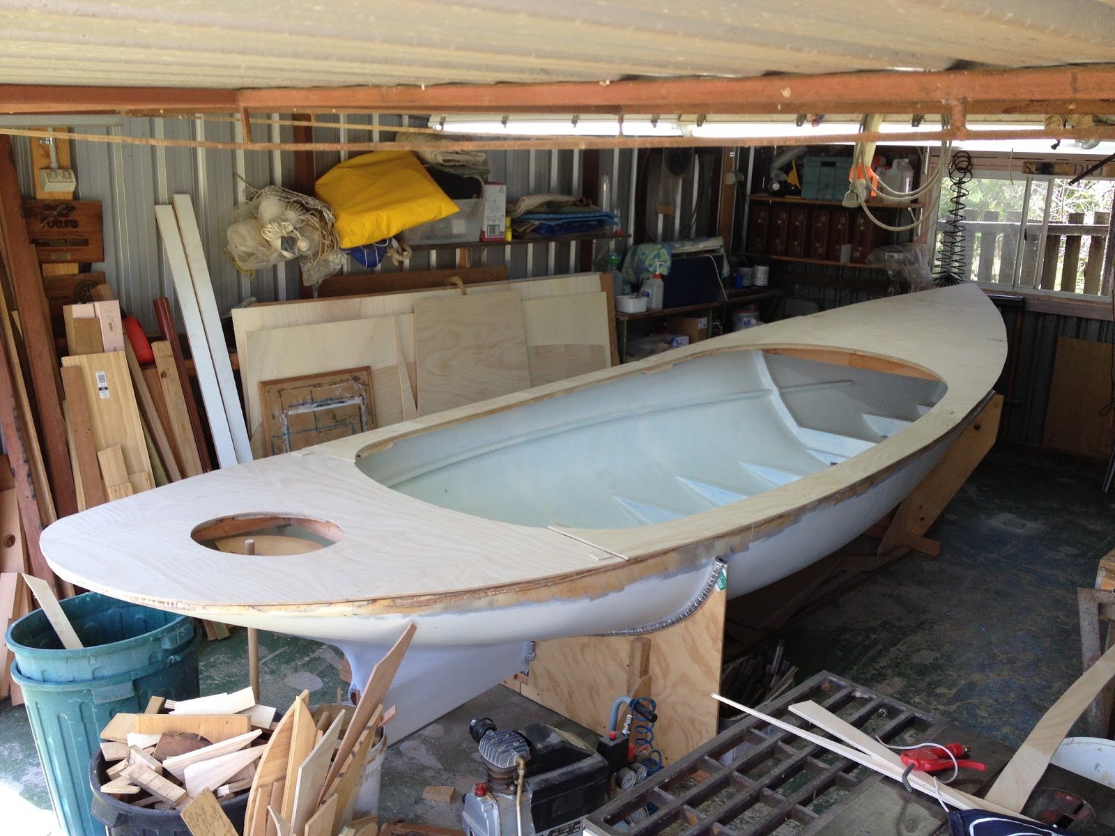 Dave's Fantail Launch Build: Deck Framing