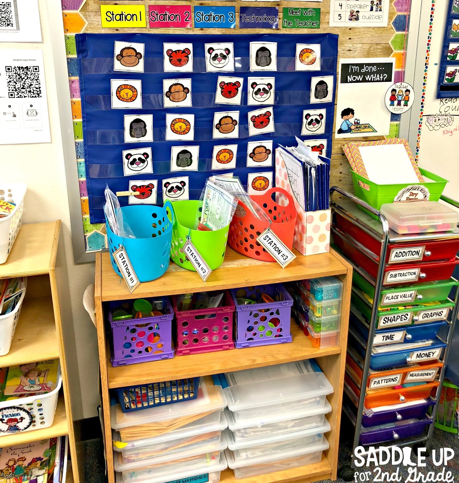 Classroom Tour: Burlap and Brights - Saddle Up for 2nd Grade