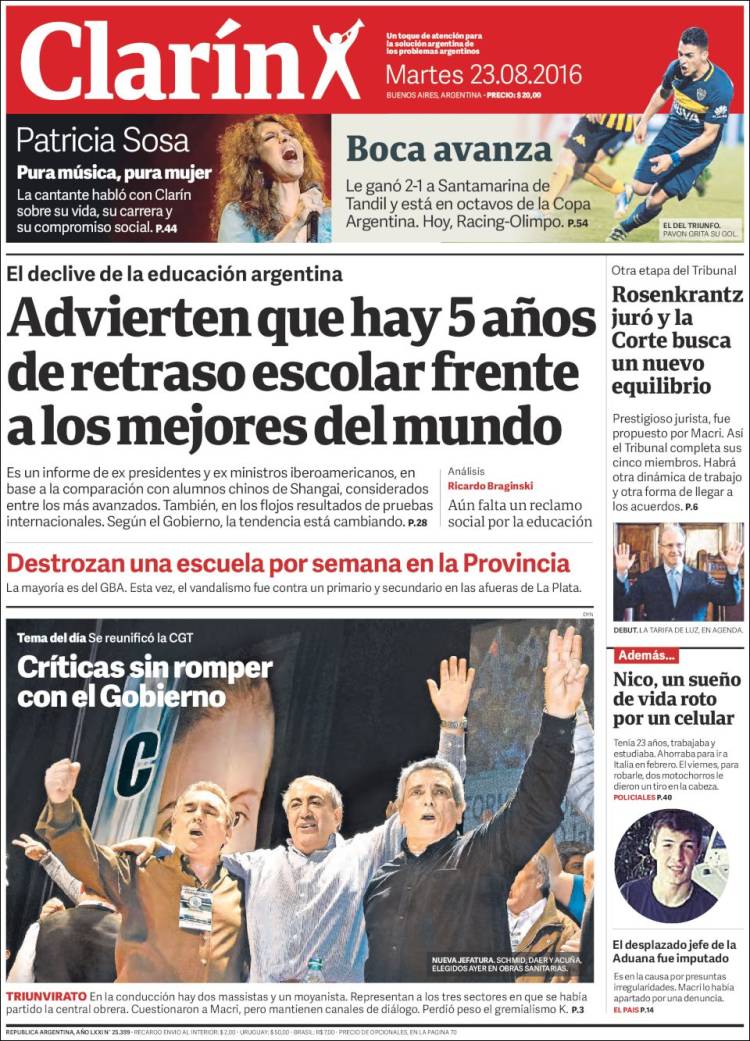JPERIODICO El periodico global 23 de Agosto
