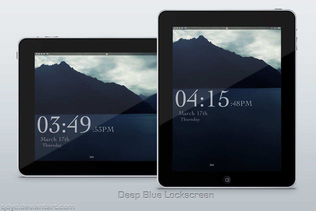 Deep Blue Locksreen for iPad