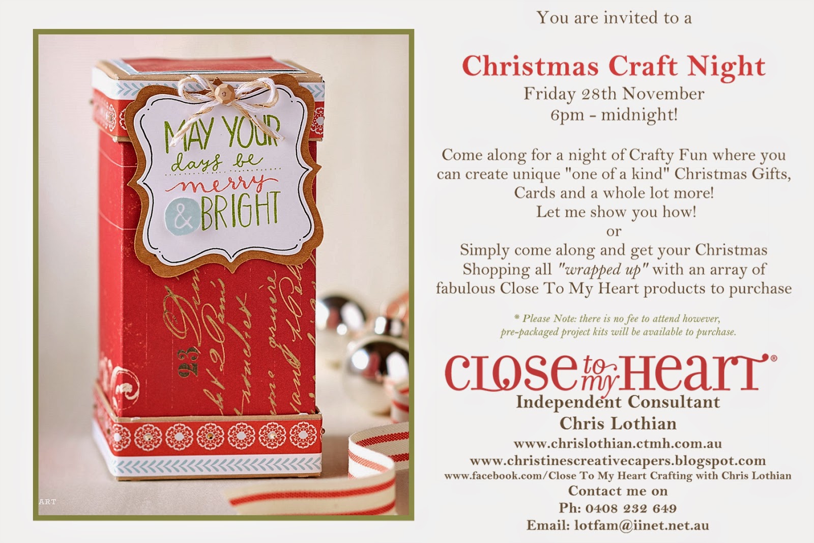 Christine's Creative Capers: Christmas Craft Time