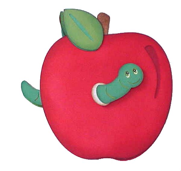 Paper Craft Creations: Apple Mini booklet With Worm