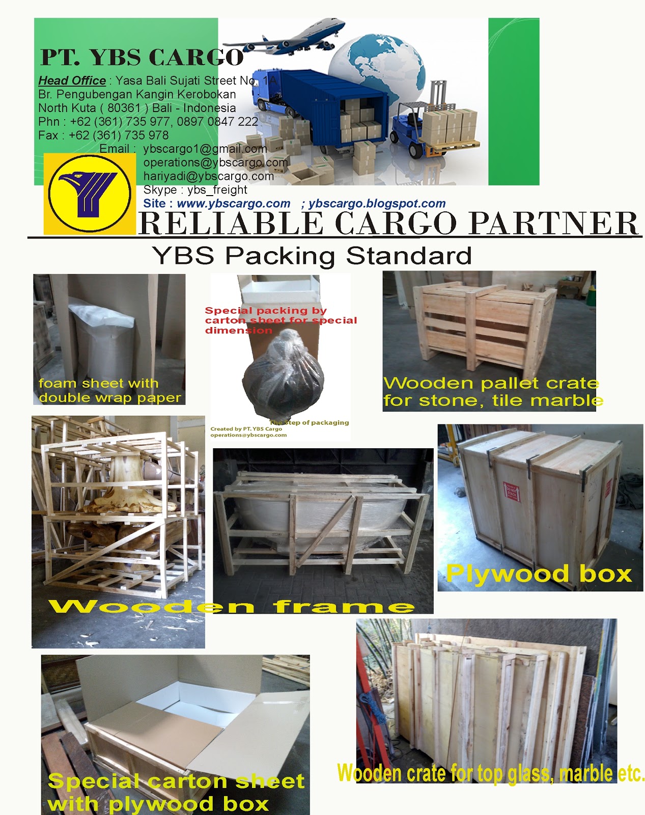 Your Bali Shipping: YBS Cargo, PT: All about PACKAGING STANDARD