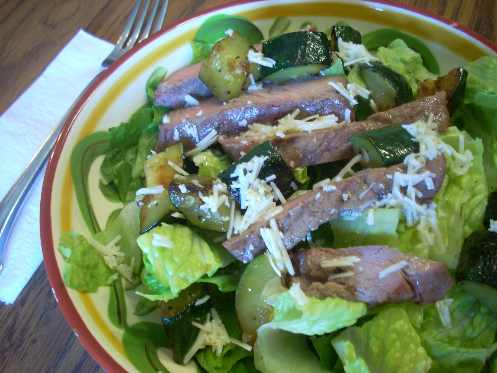 Tip Top Shape: Steak Salad with Lemon-Parmesan Vinaigrette