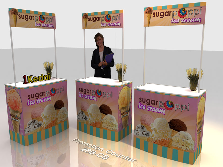 1Kedai Design Dotcom: KAUNTER NIAGA BAJET UNTUK PENIAGA GERAI