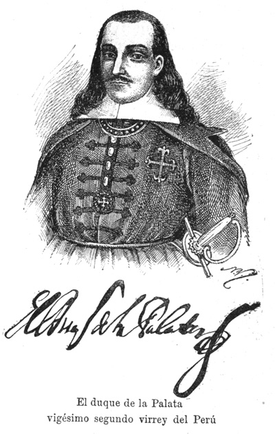 HISCULT: Virreinato del Perú: Melchor de Navarra y Rocafull - Duque de ...