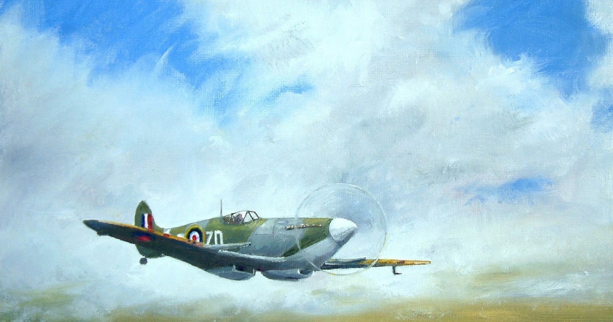 Carmarthen Artist: Supermarine Spitfire Painting