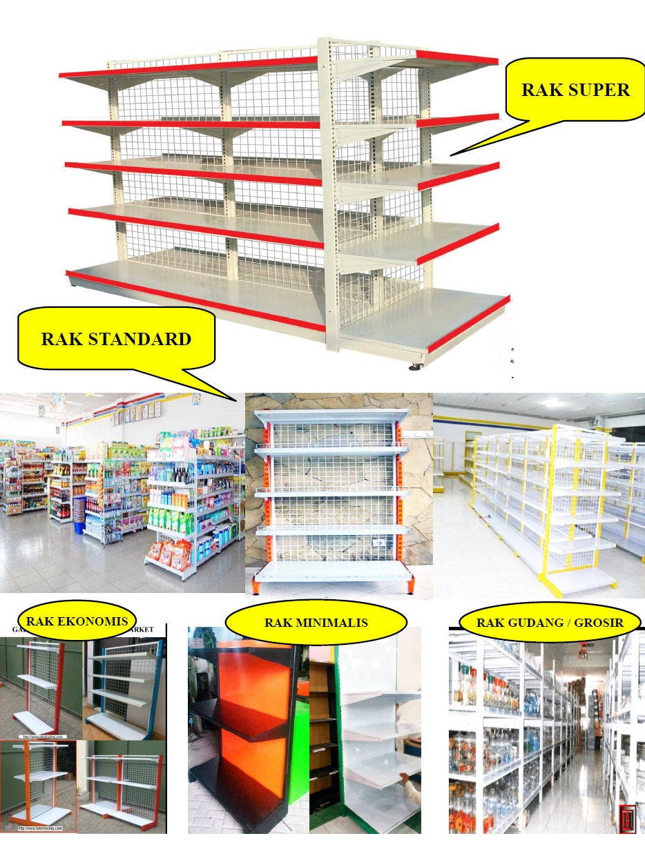 harga rak supermarket: Harga rak supermarket - standard