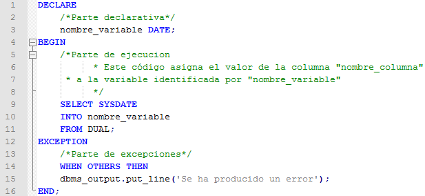 Base de Datos (PL/SQL): Bloques PL/SQL