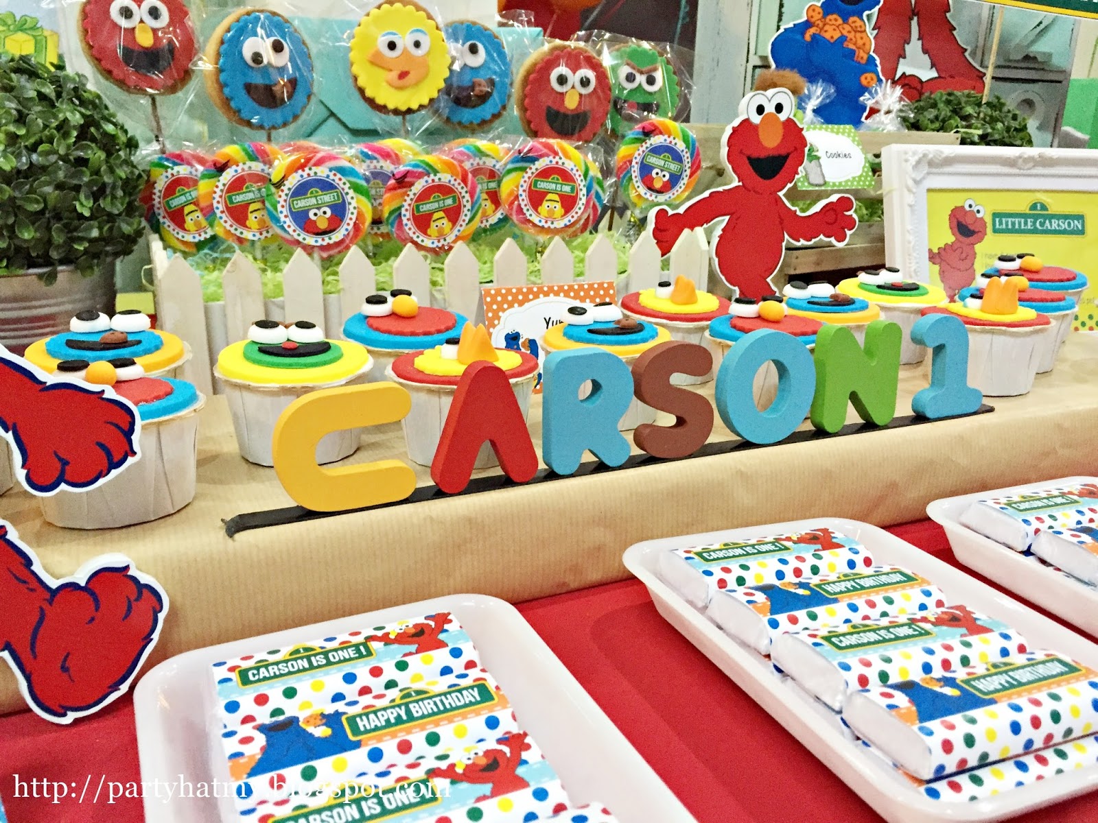Party Hat: Sesame Street Birthday Party for Carson