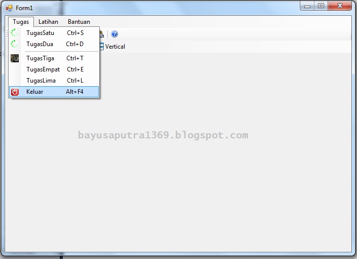Game On My Way: Perancangan Menu & Toolbar pada Visual Basic 2010