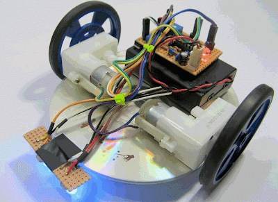 Circuit Diagram 4U: Line Follower Robotic With Quad Op-Amp LM324
