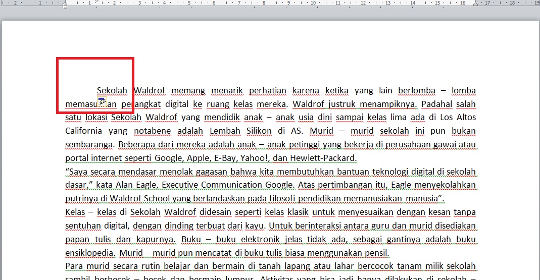 Contoh Penggunaan Indentasi di Microsoft Word dan Cara Mengaturnya ...