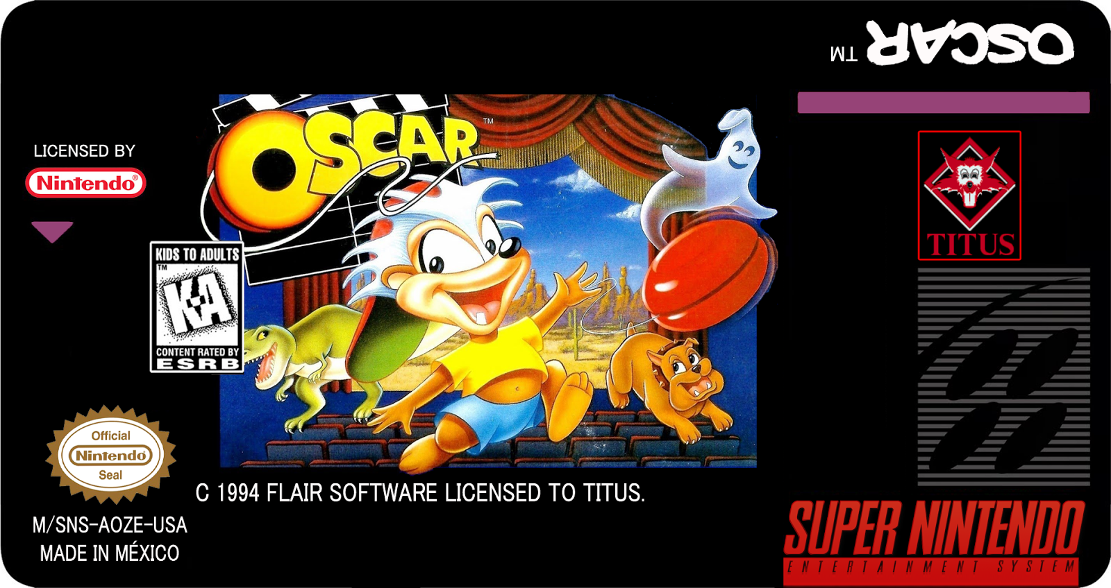 Super Nintendo Labels: Oscar Alta definição