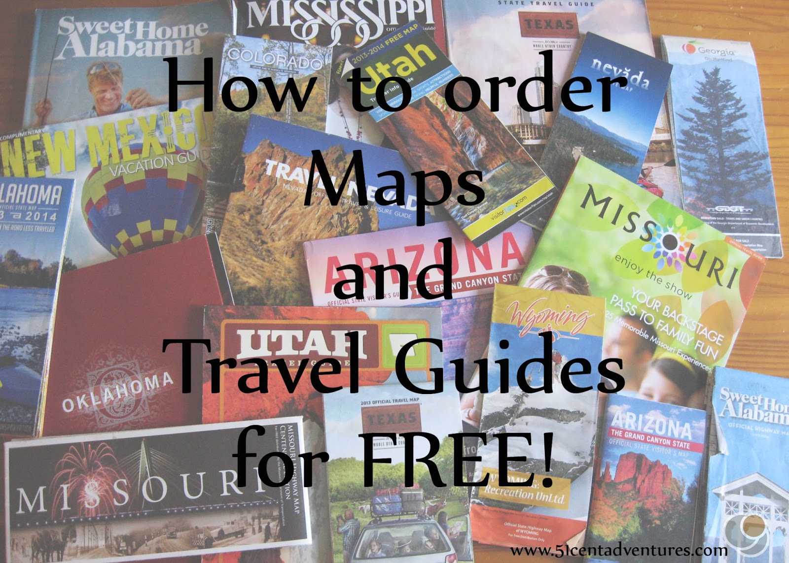 51 Cent Adventures: How to order Maps and Travel Guides for FREE!