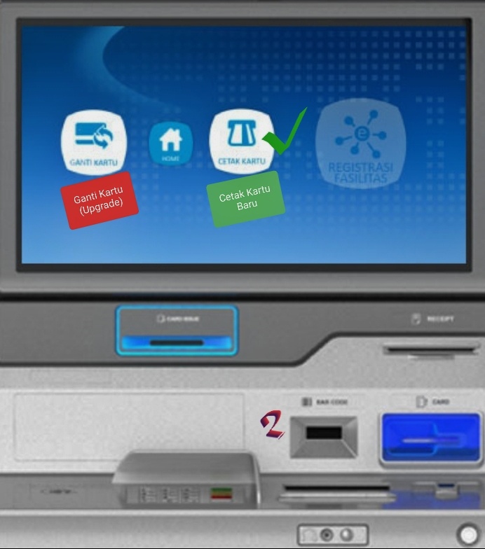 Cara Ganti sendiri Kartu ATM BCA via Mesin CS Digital