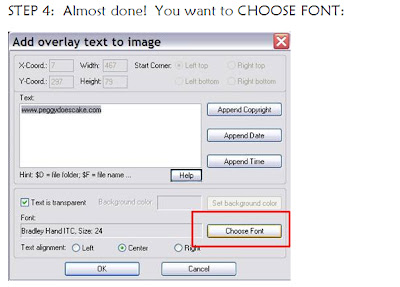 Peggy Does Cake.: Cake Tutorial: Watermark Your Cake Photos with ...