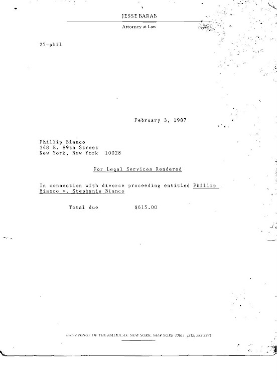 PHILLIP BIANCO LETTERS EFFECTIVE DISCOVERY