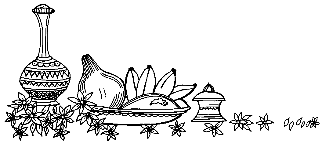 Tamil Cliparts: Printing Line art - 3 ( Wedding and invitations )