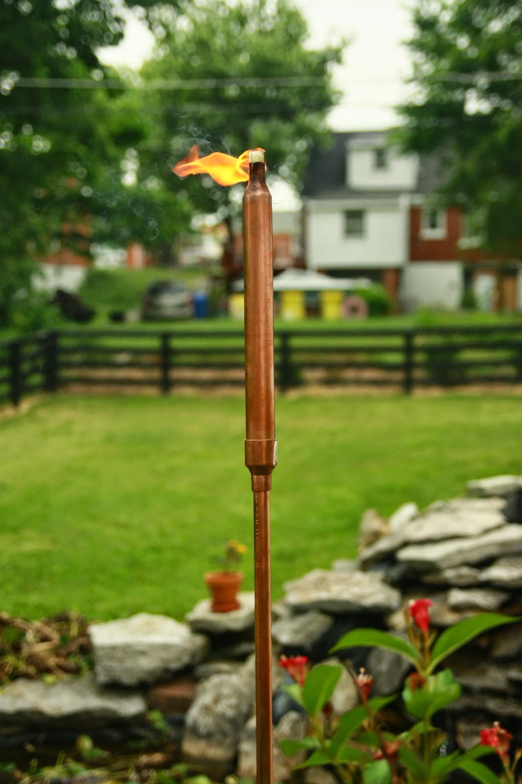 Copper Tiki Torches