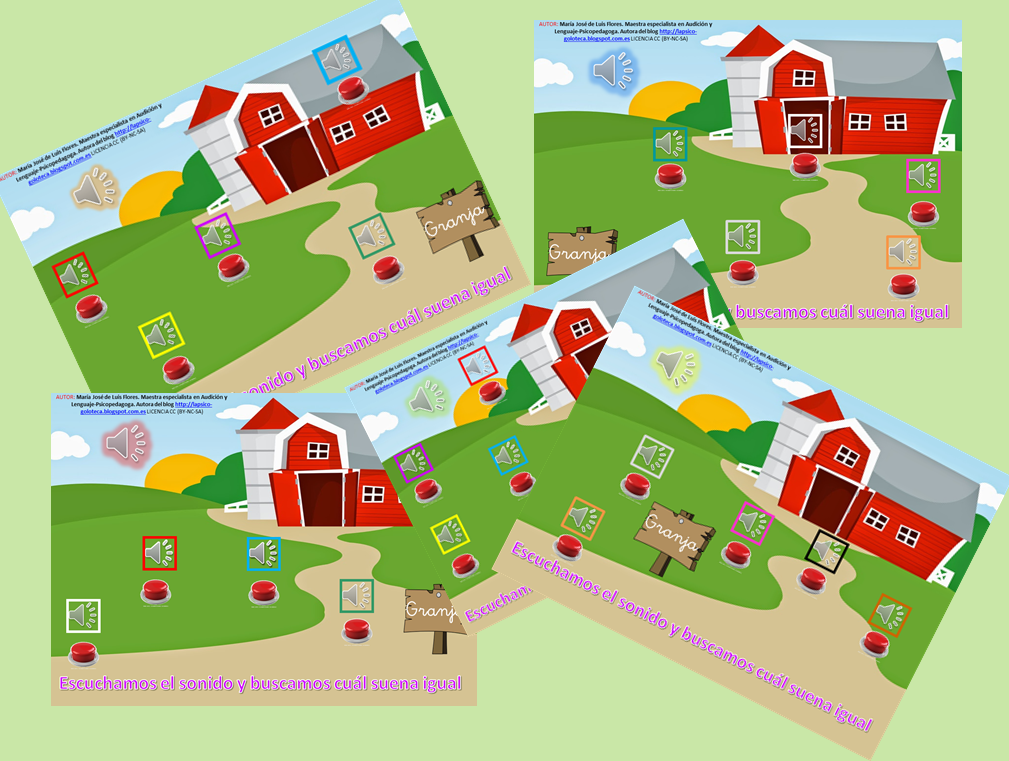 La psico-goloteca: DISCRIMINAMOS SONIDOS EN LA GRANJA
