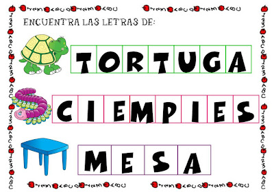 INFANTIL de GRACIA: NUEVO JUEGO DE LECTOESCRITURA