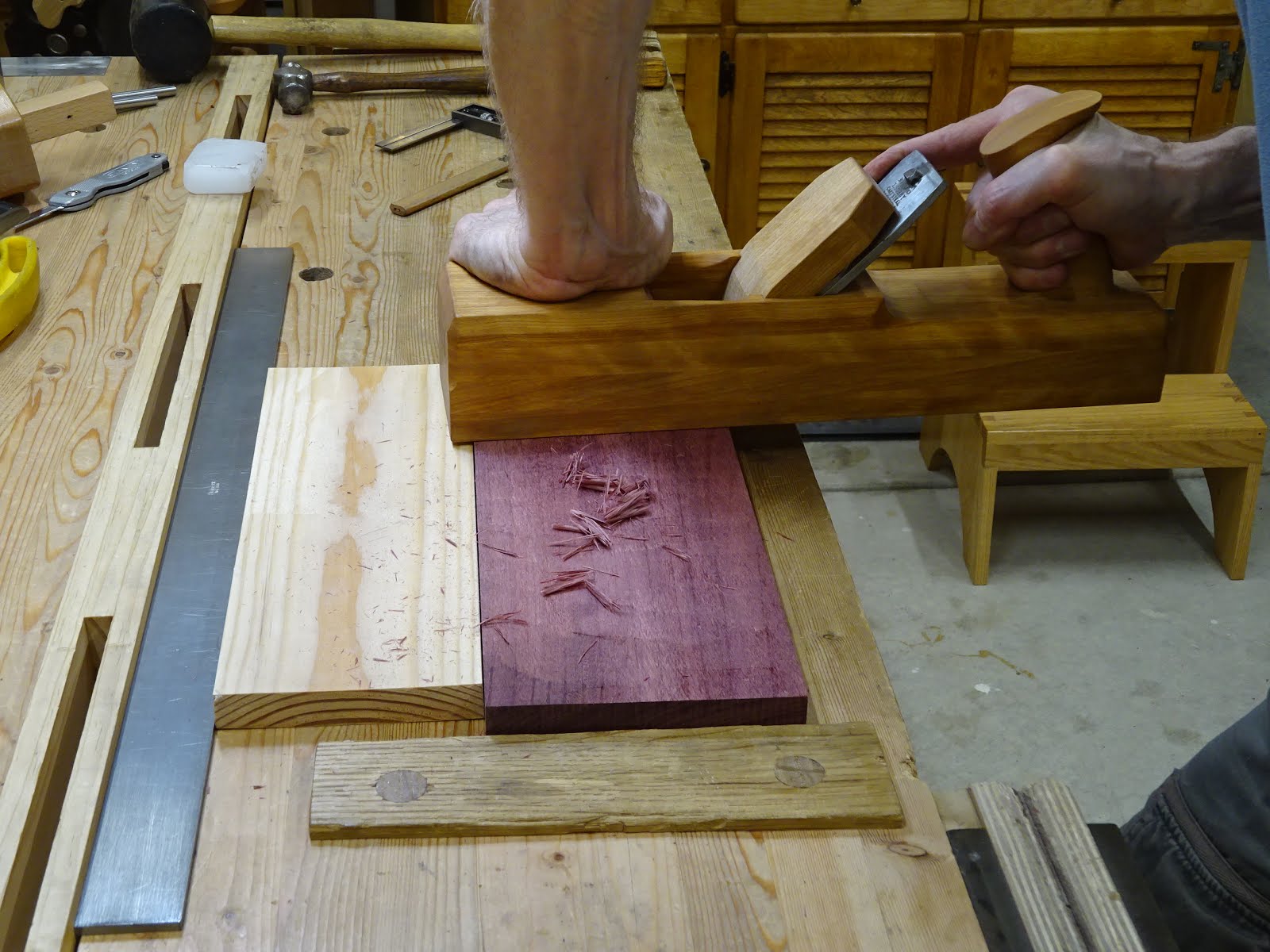 Woodworking in a Tiny Shop: Tips for Planing Very Hard Wood