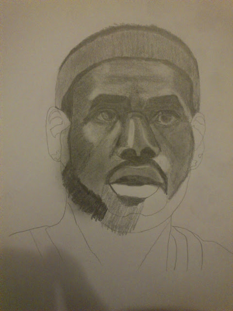pencil drawings: LEBRON JAMES PENCIL SKETCH.....MADE VERY EASY