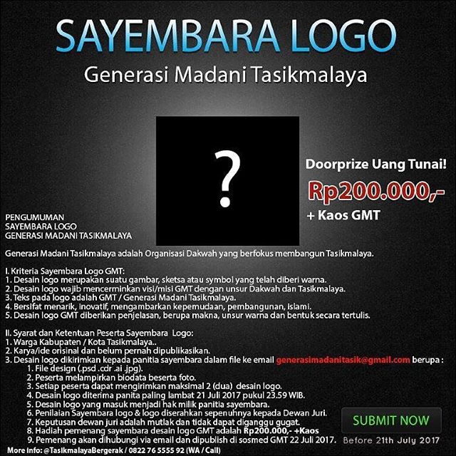 Sayembara Logo Generasi Madani Tasikmalaya ~ Generasi Madani Tasikmalaya