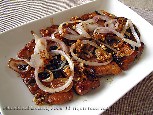Bangus Belly Steaks or Bangus Bistik (Fish Steak) Recipe - LasangRecipes