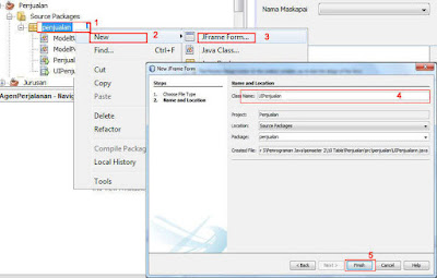 Buat desain frame UIPenjualan.