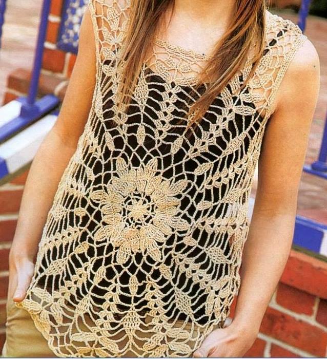 Russian and Japanese Patterns and Diagrams: Doily Becomes a Top