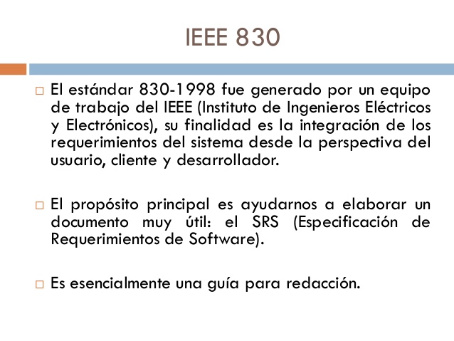 Blog Metodologias y modelado de software: Norma IEEE 830 y plantillas SRS