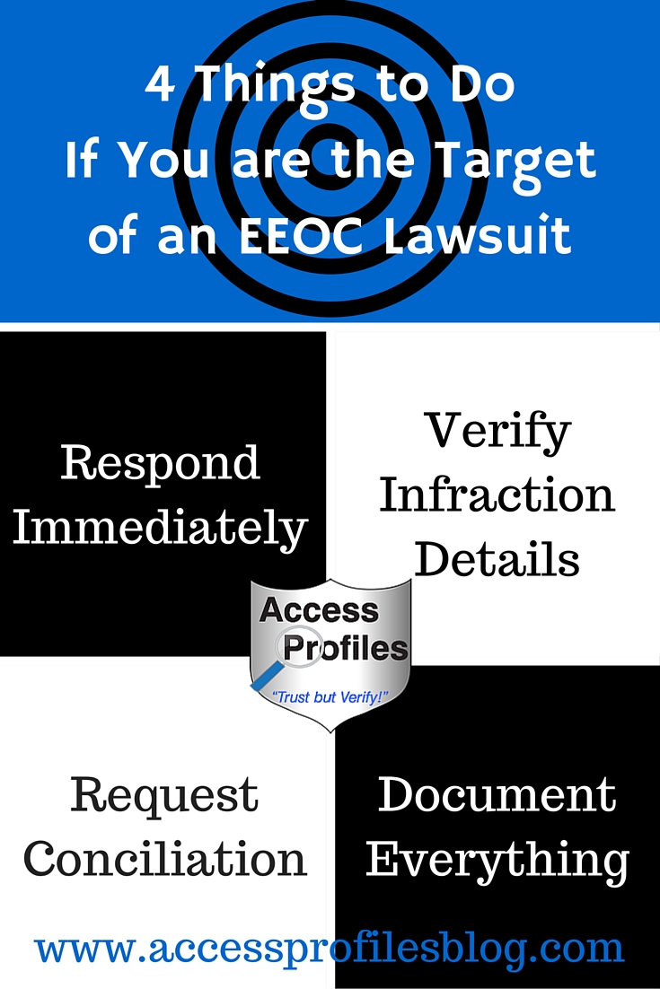 Access Profiles, Inc.: You are the Target of an EEOC Lawsuit: What You ...
