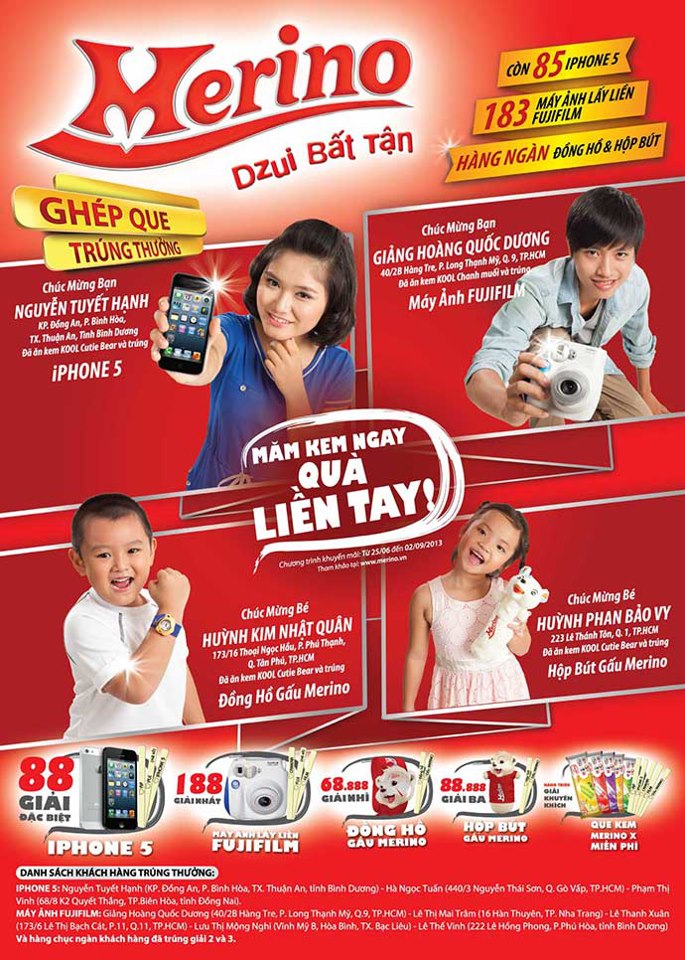 Kem Merino: Kem merino và hình ảnh các giải thưởng