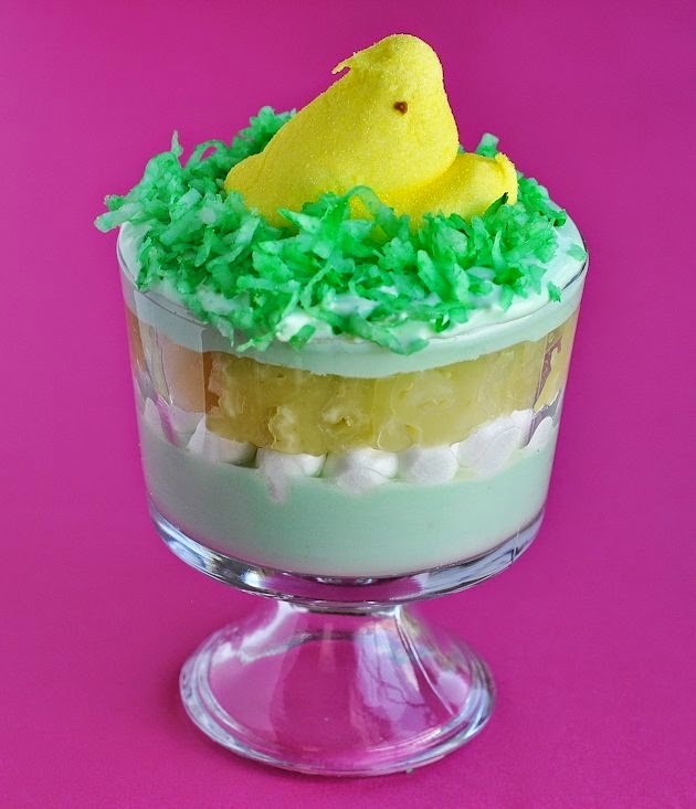 EASTER PEEPS PISTACHIO PUDDING CUPS - Recipeez Blog