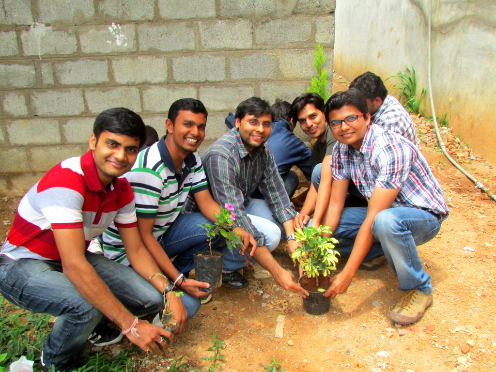 Plant Sapling Drive on Environment Day.. "The Inner Happiness"...