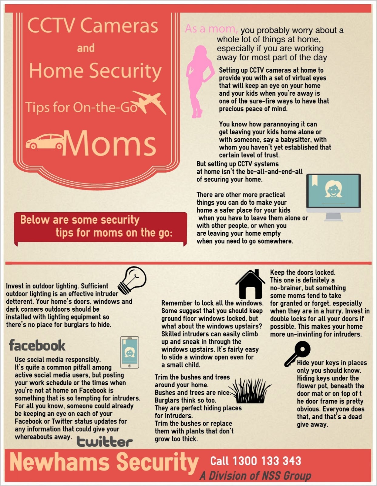 CCTV Cameras and Home Security Tips for On-the-Go Moms | Infographic ...