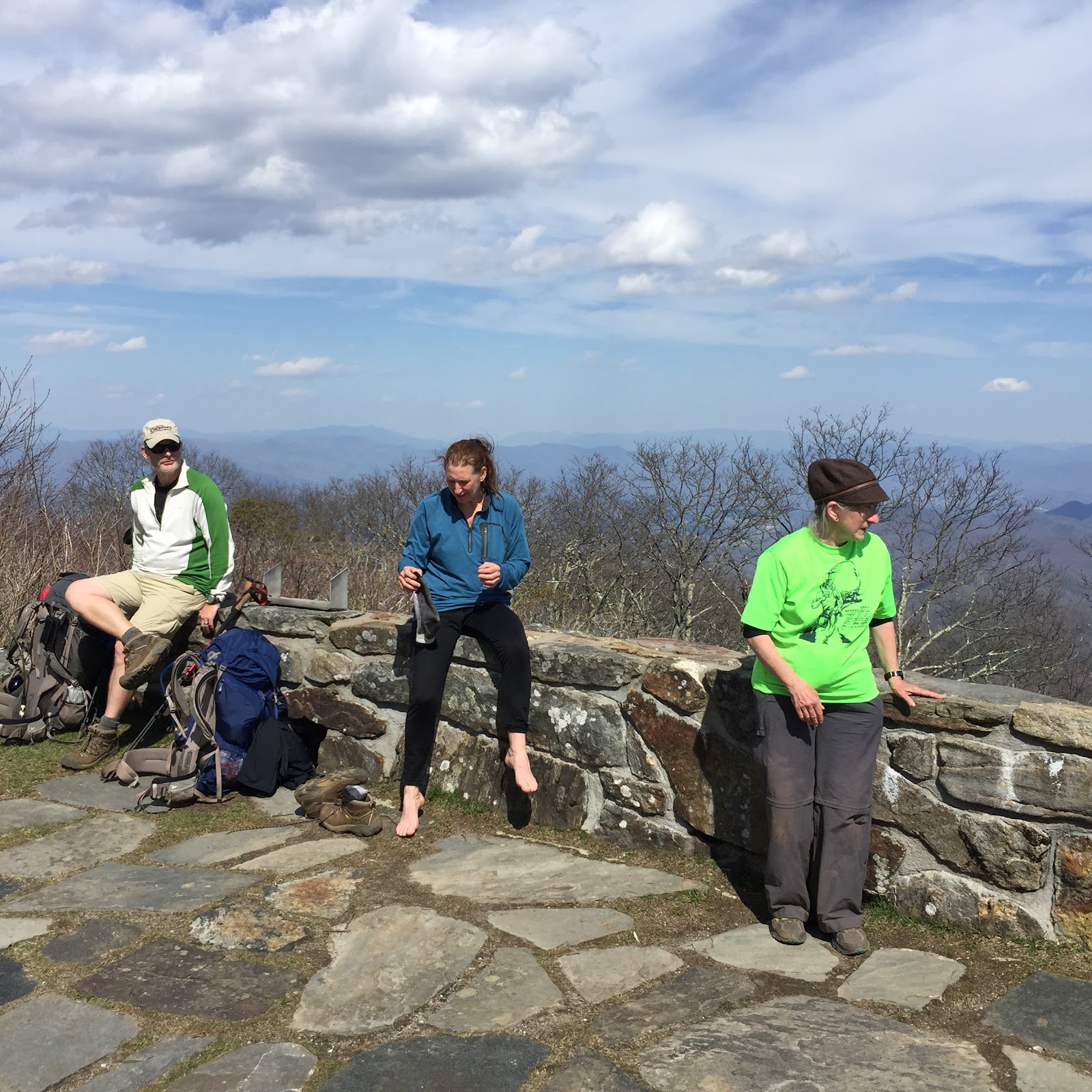 Over the Counter with Binjali: Winding Stair Gap to Wayah Bald shelter