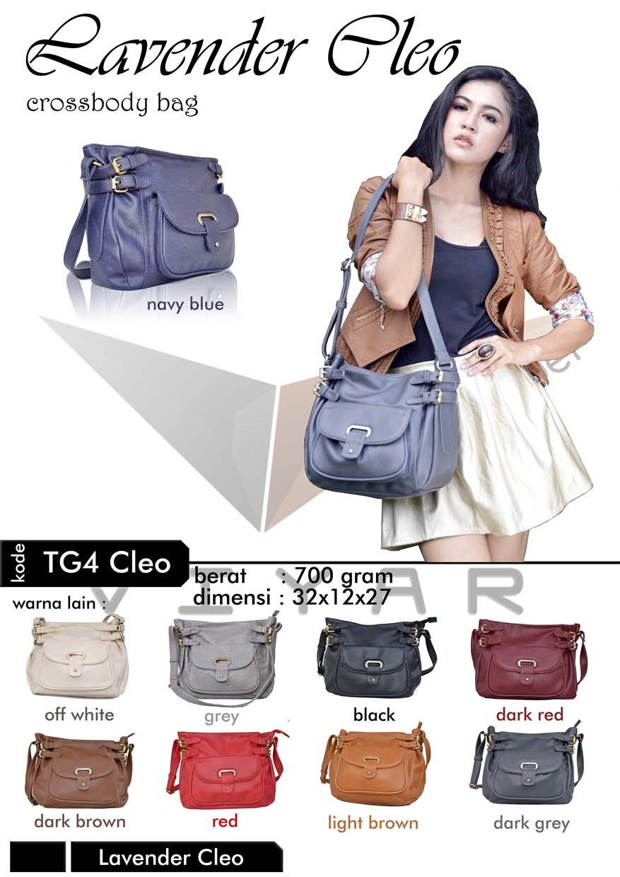 TAS & CLUTCH: TAS SANDANG WANITA LAVENDER CLEO