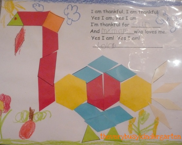 The Very Busy Kindergarten: Thankful Class Book