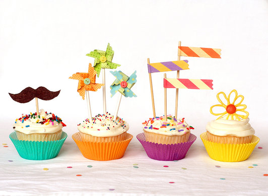 It's Written on the Wall: Cute Cupcakes-Made even better with a Fun TOPPER!