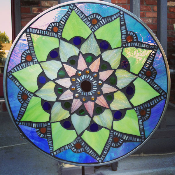 Calyx Glass Blog: Lotus Mosaic Mandala Pattern