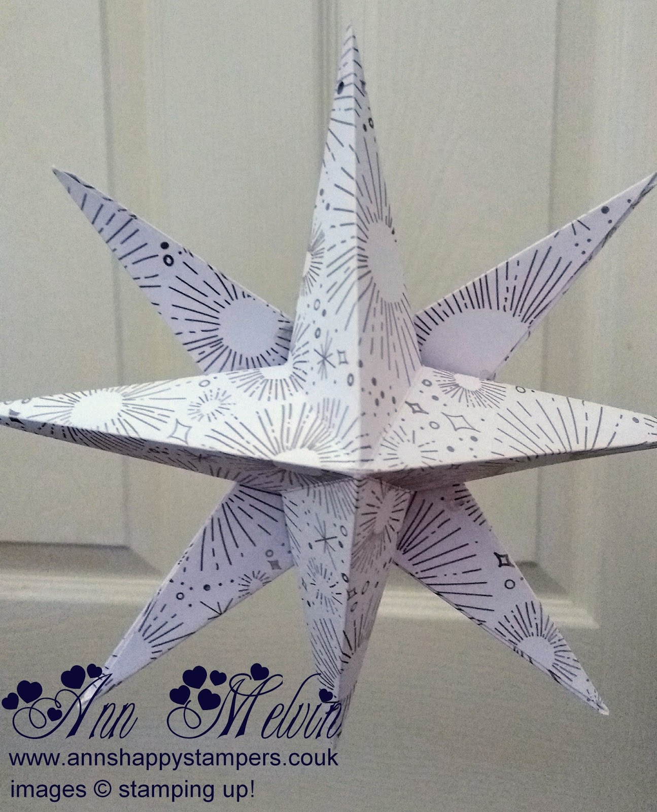 Positively papercraft: Easy Peasy Christmas Star Tutorial
