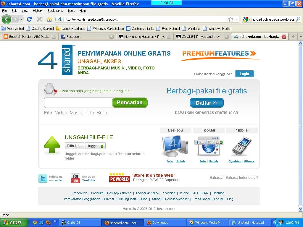 4shared Cara download di www.4shared.com