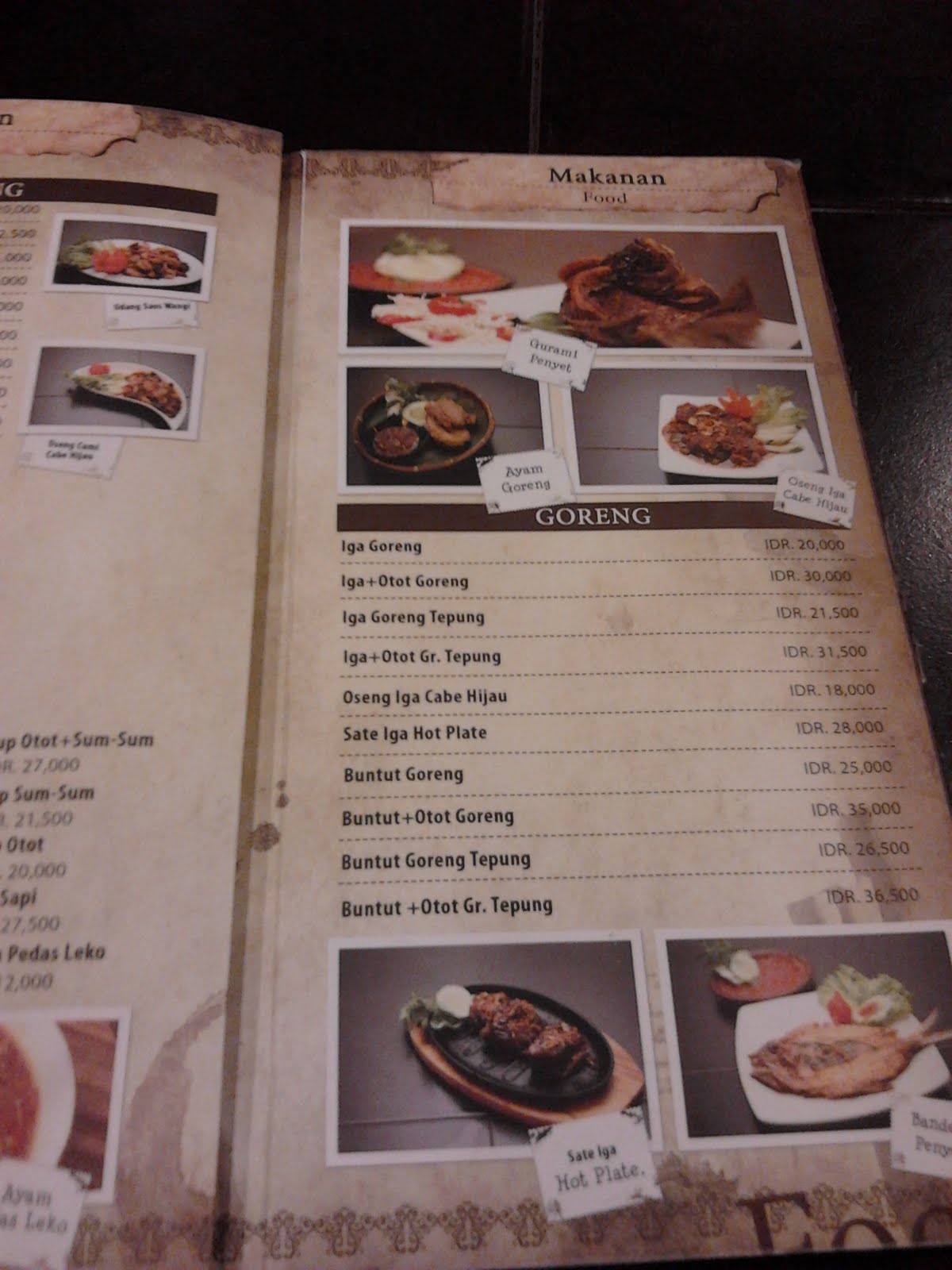 WARUNG LEKO SPESIALIS IGA SAPI PENYET