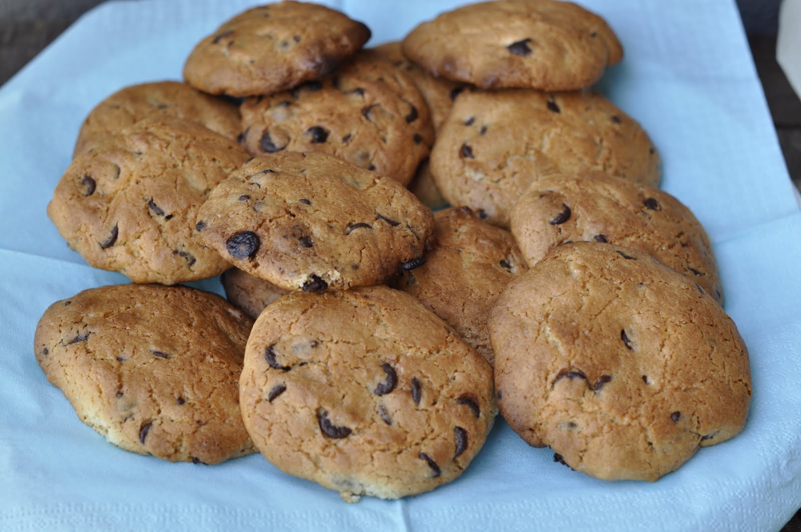 Un domingo en mi cocina: Galletas americanas con pepitas de chocolate