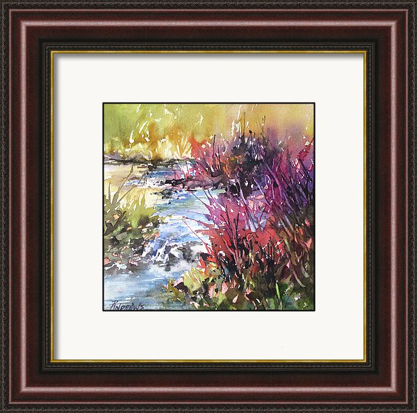 Rae Andrews : Saddle Creek Blush..Watercolor..Texas Artist..Rae Andrews